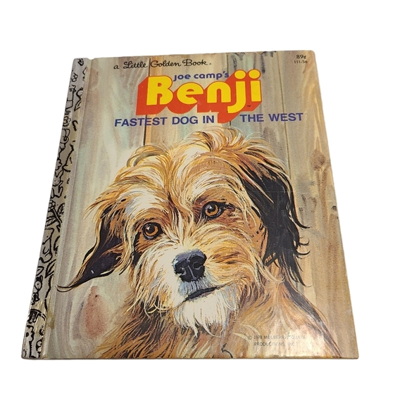 Little Golden Books | Toys | Vintage 978 Benji Fastest Dog In The West ...